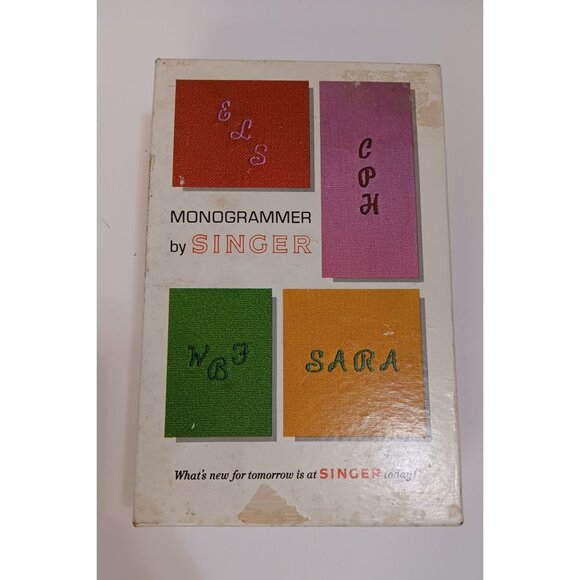 Singer | Other | Singer Monogrammer 71256 Vintage Slant Needle Zig Zag ...